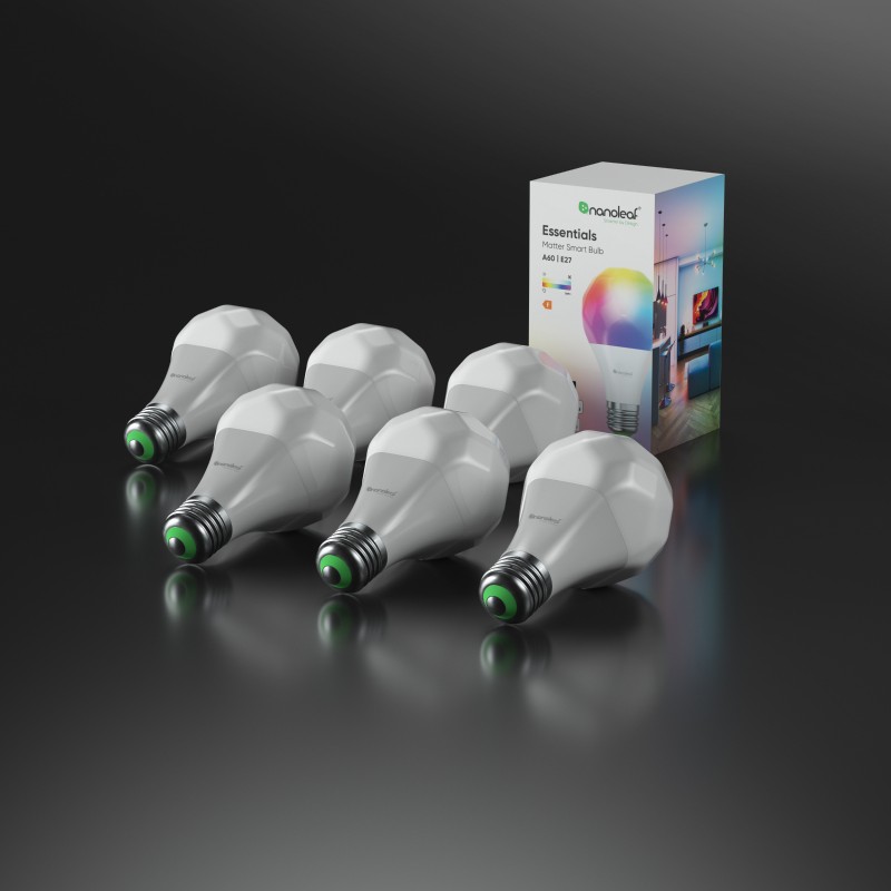 Matter Thread E27 Smart Bulb (6 Pack) - KIT_NF080B01-6A19E | Nanoleaf