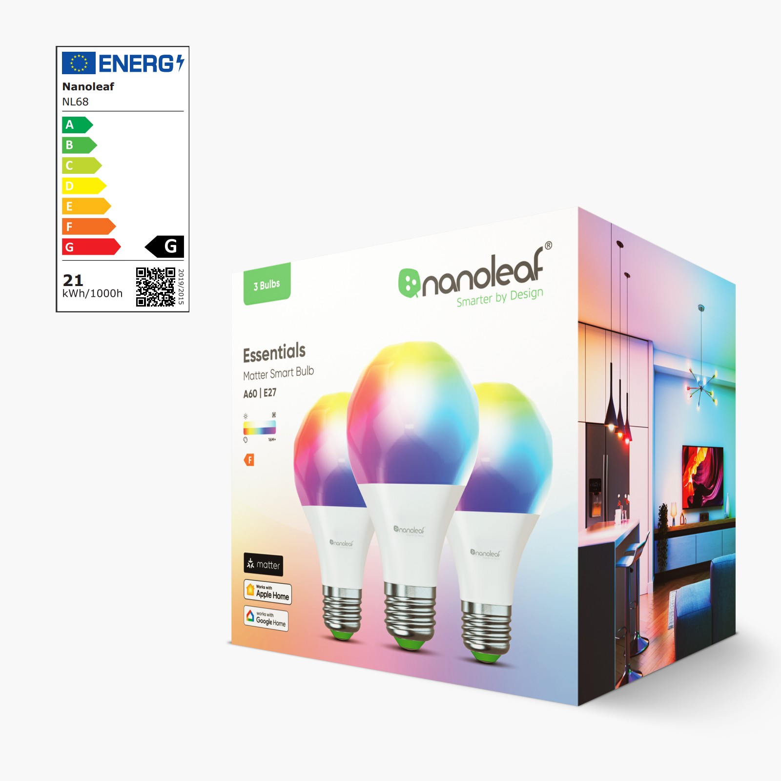 Nanoleaf Essentials | Smart Light Bulbs | Color Changing Lights