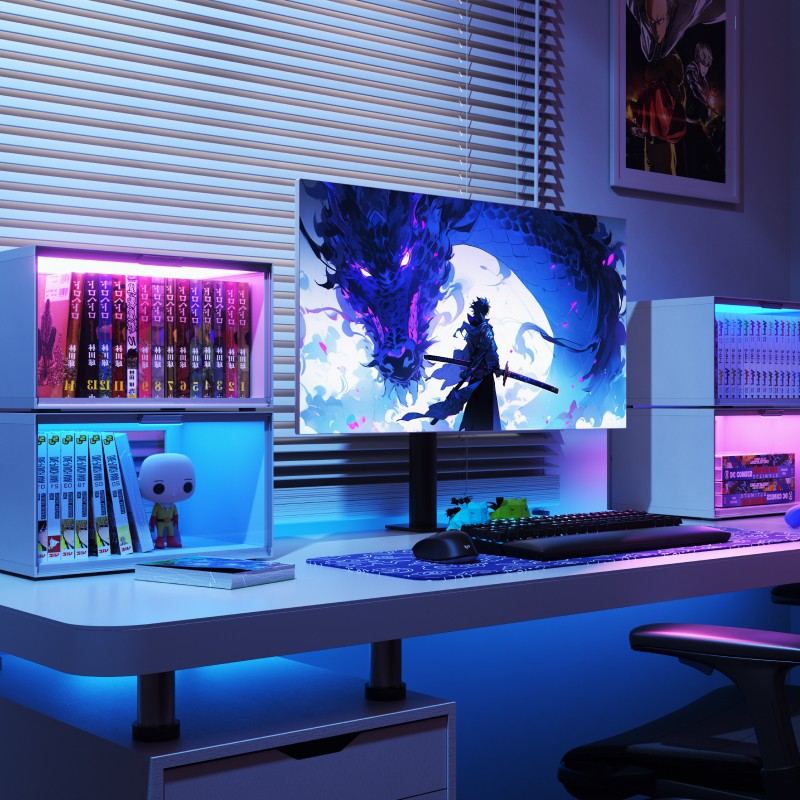 EXPO Smart LED Display Case Expansion (1 Pack) - SQFX01E00-1WT | Nanoleaf