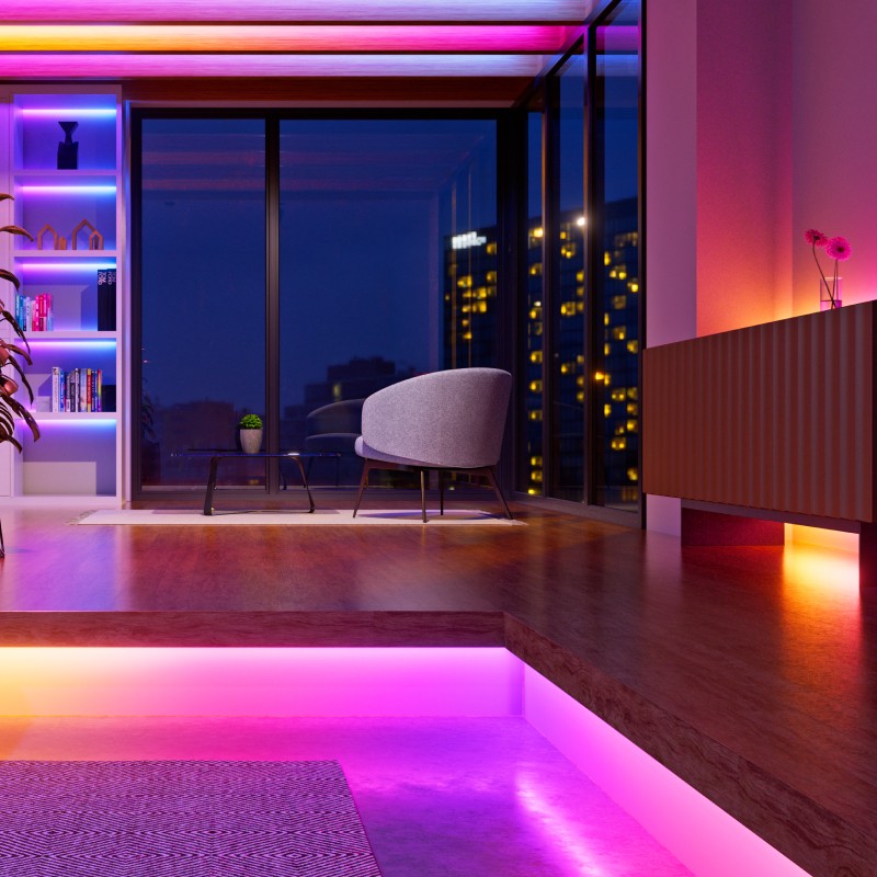 Matter Smart Addressable Multicolor HD Lightstrip 16.4ft (5 Metres ...